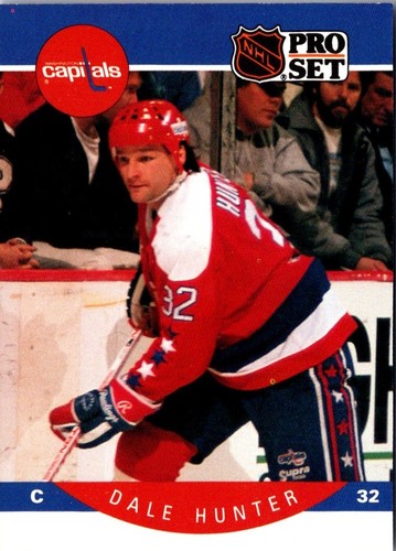 1990 Pro Set Dale Hunter #312 Washington Capitals Hockey Card | eBay