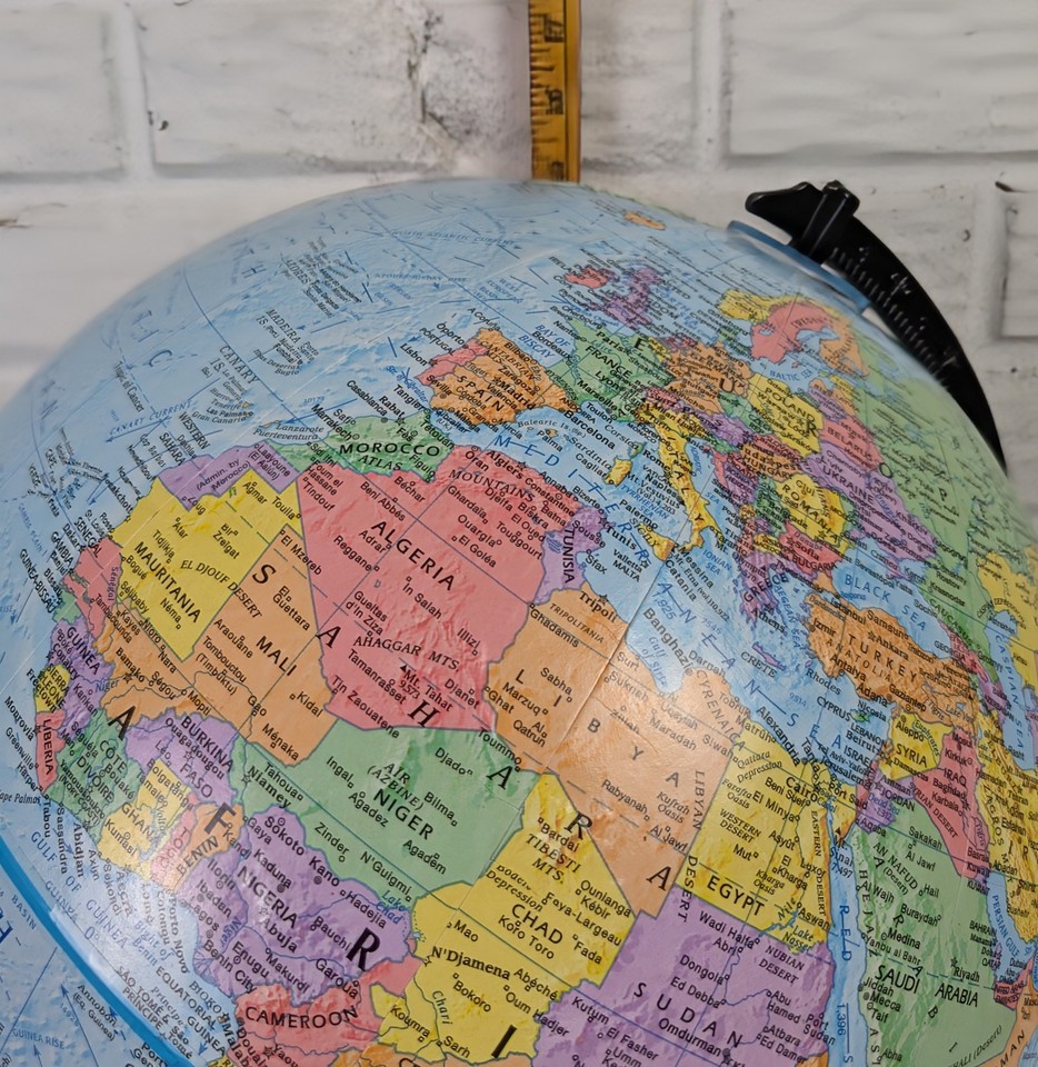 Replogle World Nation 12” Globe Model 15420 USA Made Desktop Globe ...