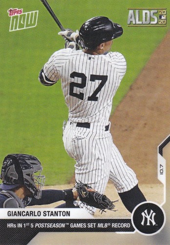 2020 TOPPS NOW #383 GIANCARLO STANTON- NEW YORK YANKEES | eBay