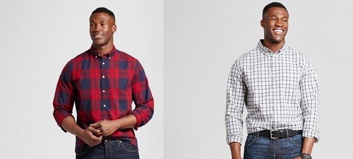 Goodfellow & Co Standard Fit Plaid Shirt Big & Tall Various Sizes 2XB ...