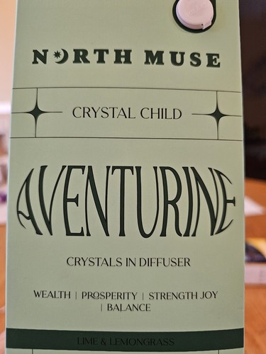 North Muse Crystal Child Reed Diffuser Wealth Prosperity Lime ...