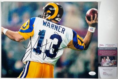 NFL Kurt Warner Signed St. Louis Rams Super Bowl 11x14 Photo C ...