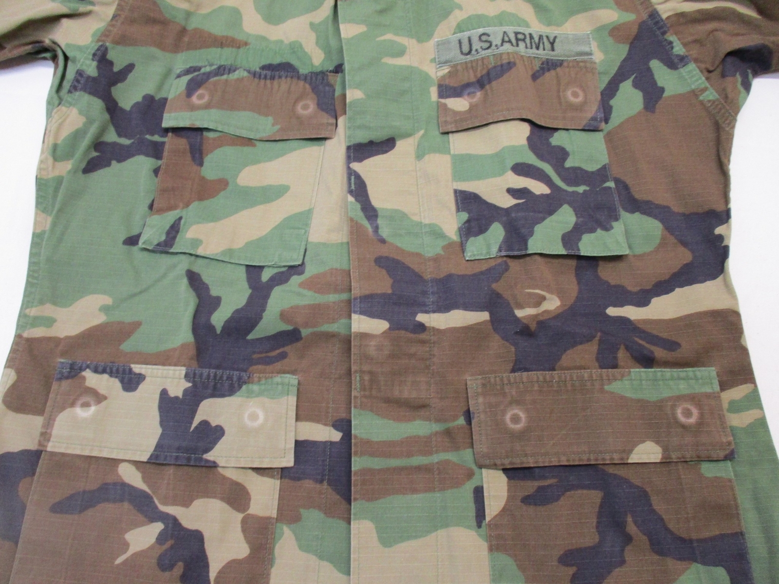 USGI ARMY MILITARY ISSUED WOODLAND BDU BATTLE UNIFORM TOPS M81 SHIRT ...