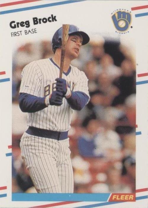 1988 Fleer - Greg Brock #158 for sale online | eBay