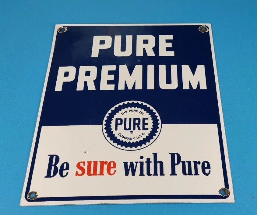 Pure Oil Gasoline Signs