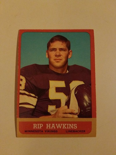 1963 Topps Rip Hawkins #106 Minnesota Vikings EX | eBay