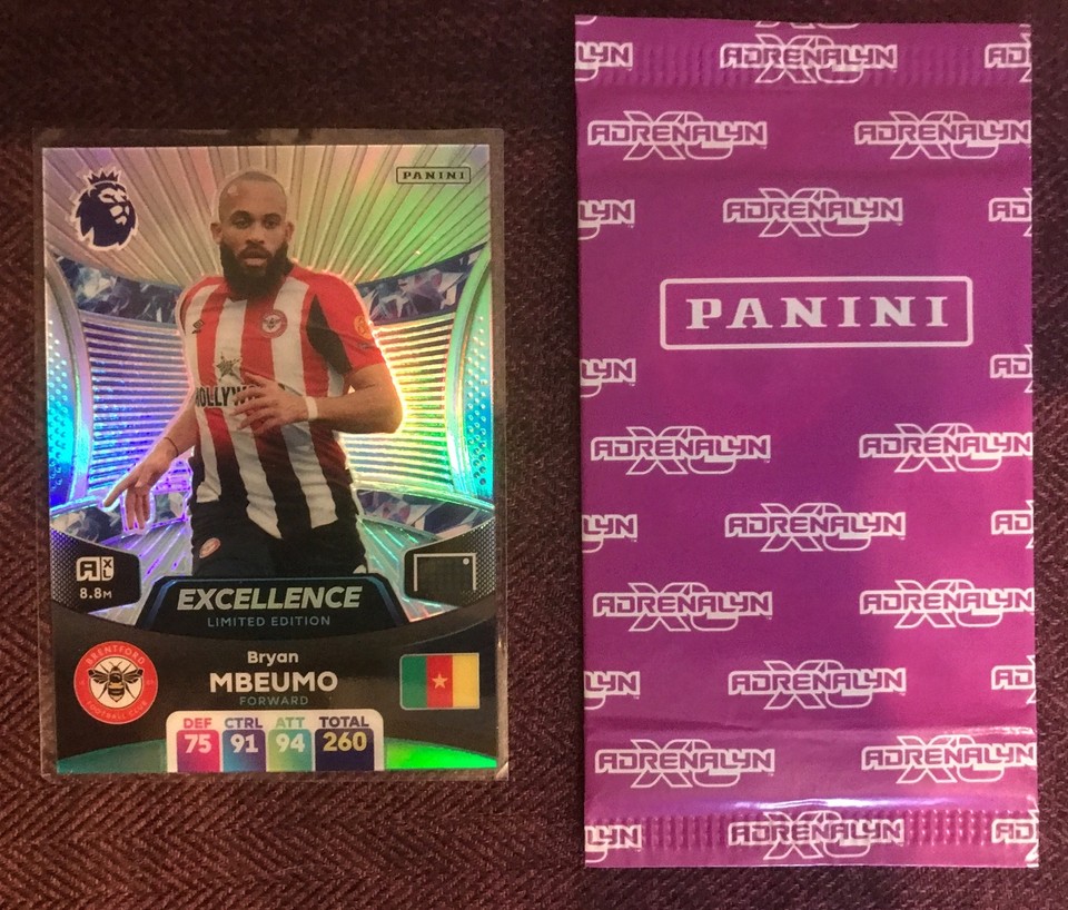 🔥 Rare BRYAN MBEUMO Excellence Limited Ed 2024 Panini Adrenalyn XL 🔥 ...