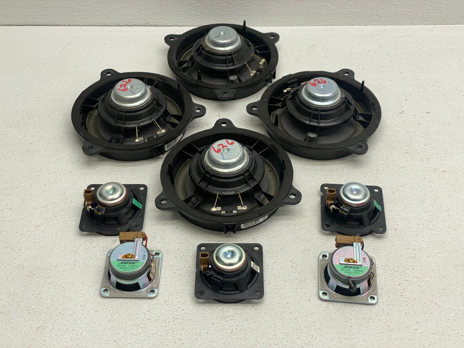 2009-2013 INFINITI FX35 BOSE AUDIO SPEAKER TWEETER SET OF 9 OEM LOT626 ...