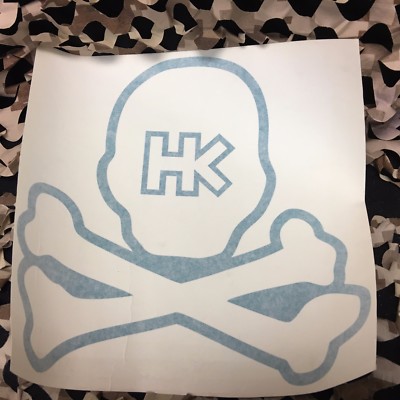 NEW HK Army Paintball Car Sticker - 15" Giant Teal HK Skull | eBay