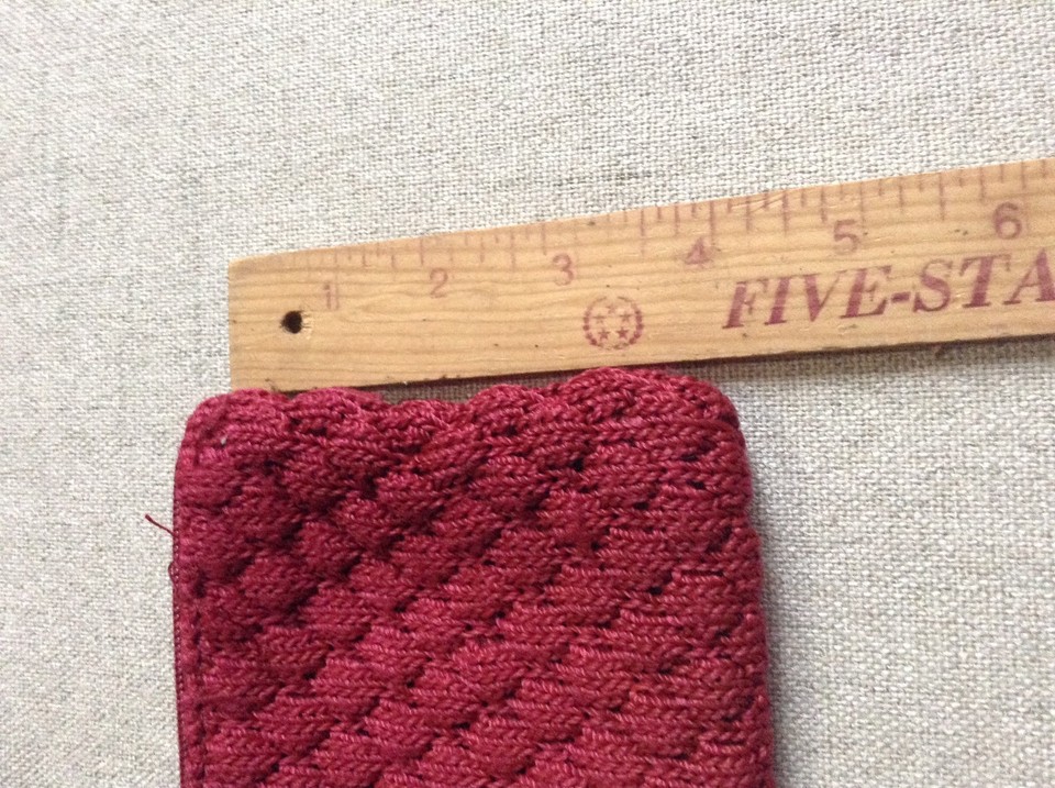 The Sak Wristlet Red Crochet The Original Zip Top Closure Wrist Strap ...