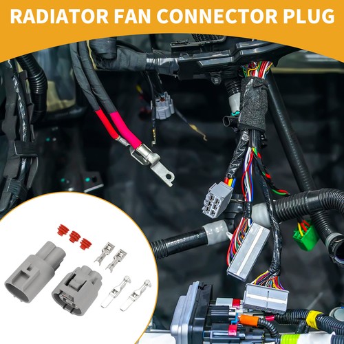 2 Pin Radiator Fan Connector Plug for Toyota RAV4 1 Set Plastic Gray | eBay