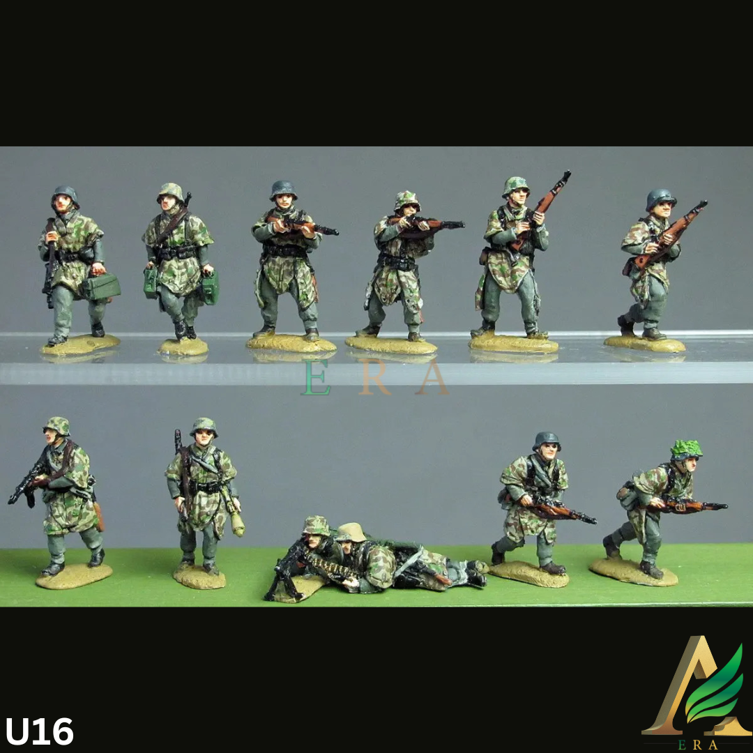1/72 WWII German Infantry 12PCS Unpainted Resin Soldiers Miniature ...