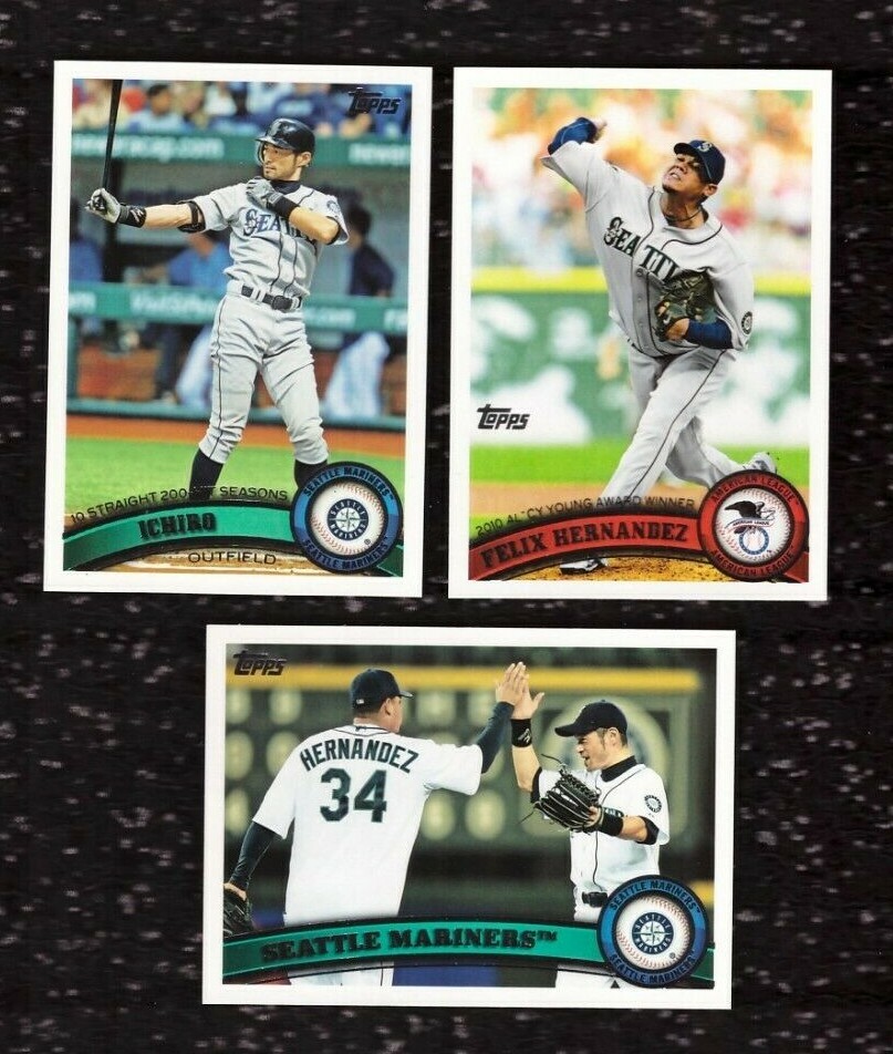 2011 Topps (Series 1 & 2) SEATTLE MARINERS ~ 25 Card Team Set | eBay