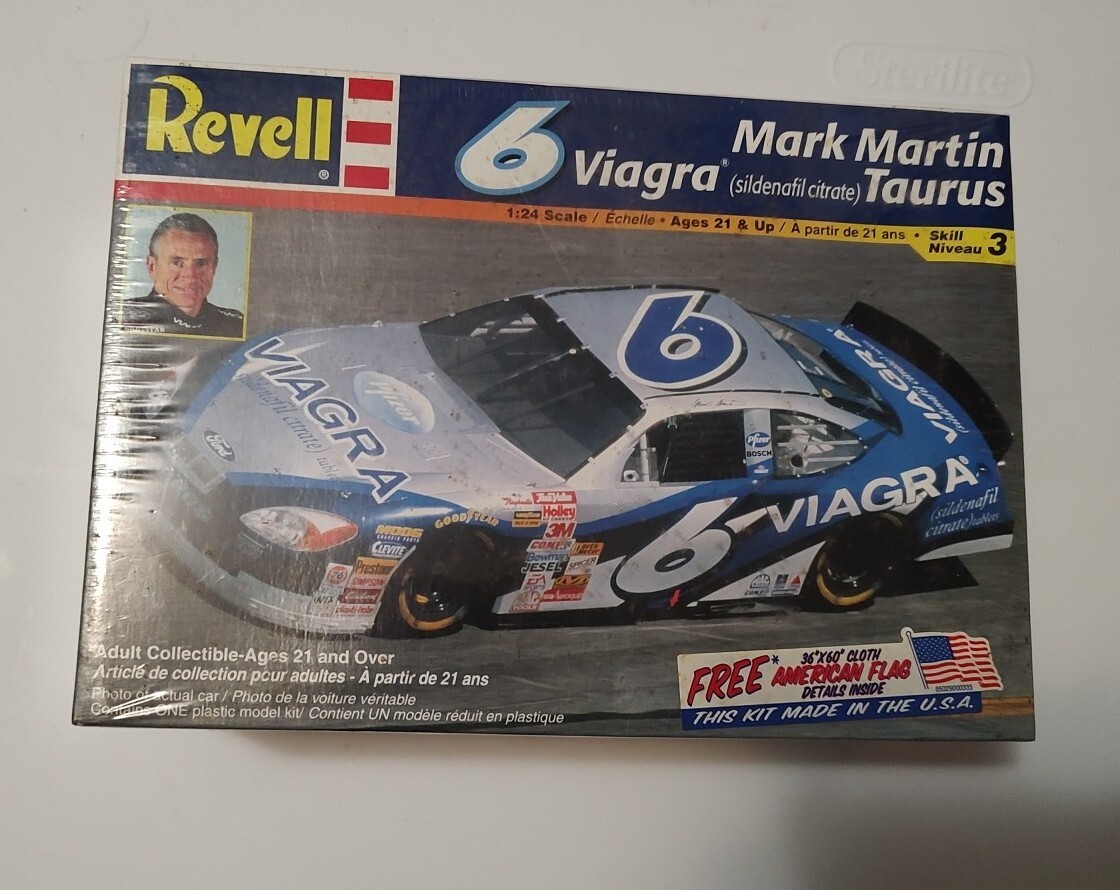 Revell NASCAR #6 Mark Martin Viagra 1:24 Scale Model Kit new sealed | eBay