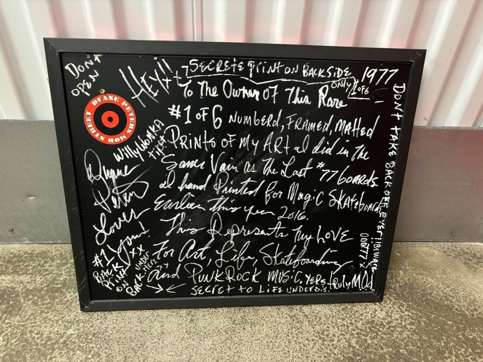 DUANE PETERS PUNK ROCK SKATE ART PIECE 19AD framed signed 01/06 | eBay