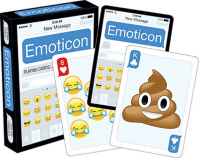 Emoticon Emoji Images Illustrated Playing Cards Regular Version, NEW ...