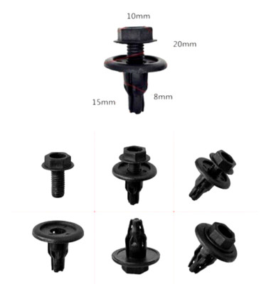 4 pcs Splash Shield Push-Type Clips For Honda/Acura 91516-SK7-013 FREE ...