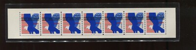 TD123 STYLIZED BLUE EAGLE SPECIMEN PLATE #1111 STRIP OF 7 TEST STAMPS ...