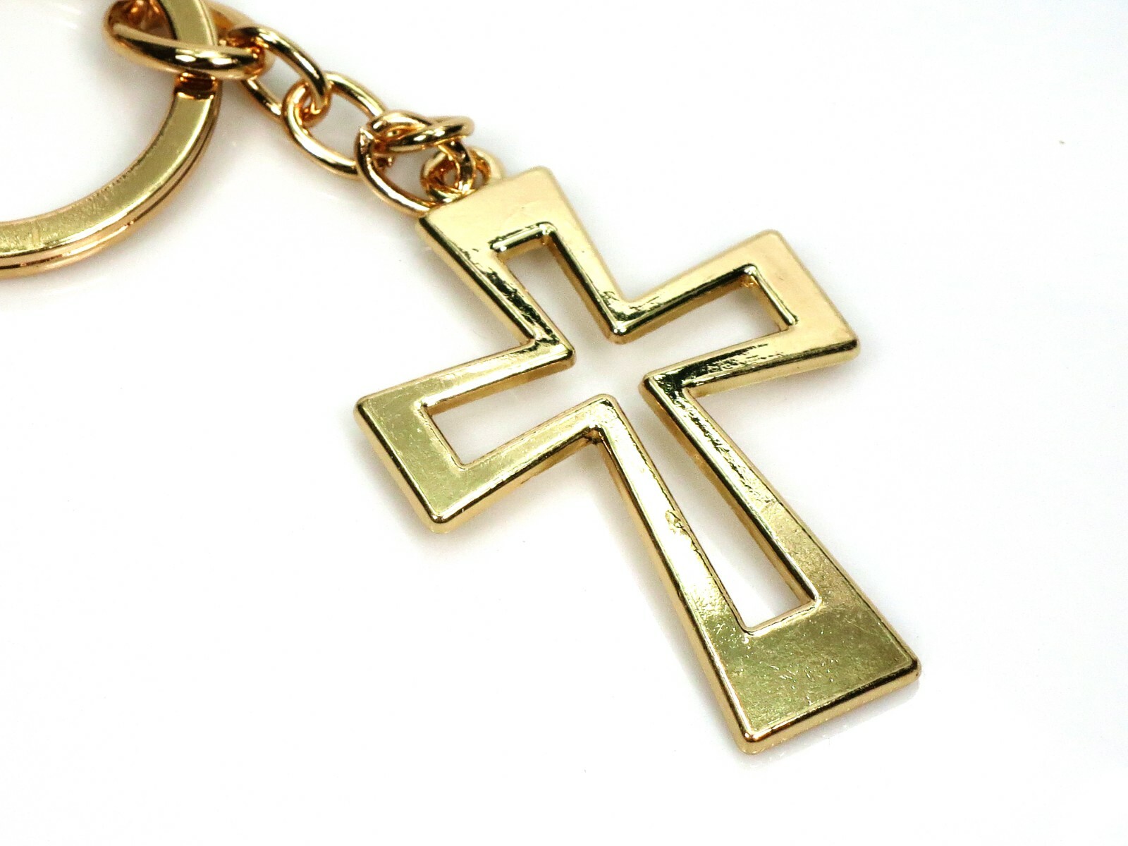 Classic Gold Holy Cross Protection Lucky Charm Christening Communion ...