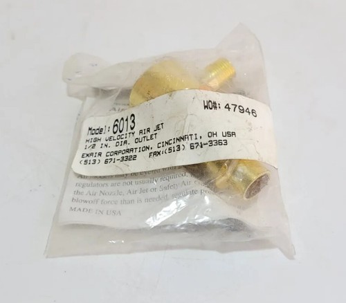 EXAIR 6013 High Velocity Air Jet 1/2 Inch Diameter Outlet (Brand New ...