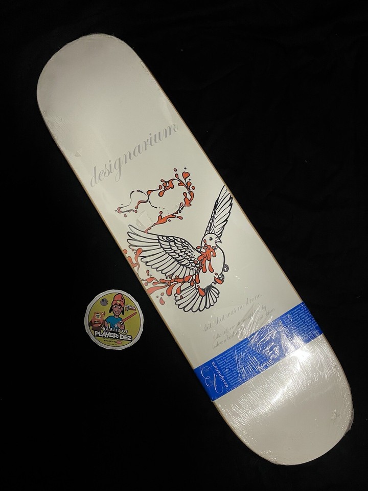 RARE Vintage Designarium Natas Kaupas Skateboard Deck White Dove | eBay