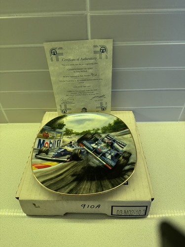 BRADFORD EXCHANGE FORMULA 1 ADELAIDE CHAMPIONSHIP DECIDED PLATE 910A ...