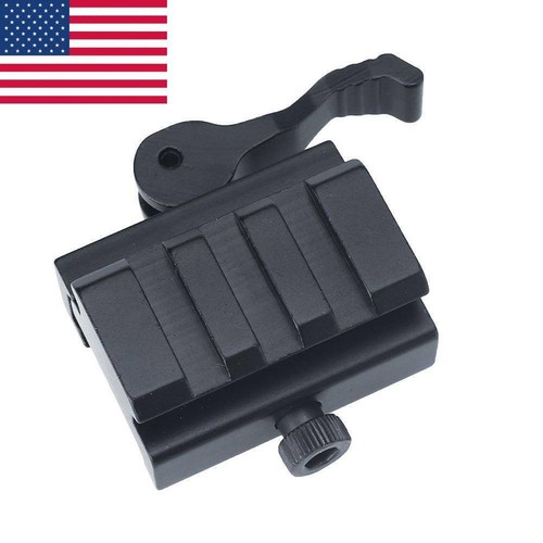 Low Profile Riser Quick Release Block Picatinny Rail Mount Adapter 20mm ...