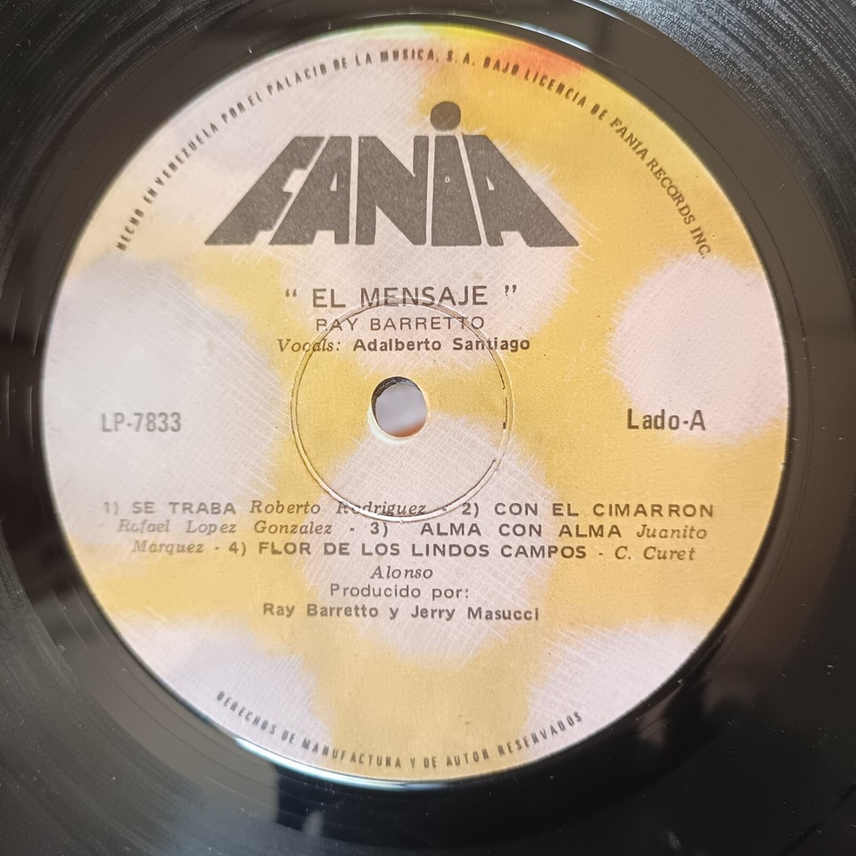 Ray Barretto ‎– The Message - Se Traba Vinyl LP Latin Salsa Fania ...