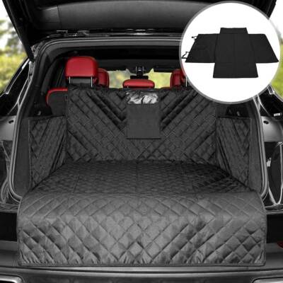 Heavy Duty Quilted Estate Car Boot Cover Mat Liner Trunk Rear Pet Dog ...