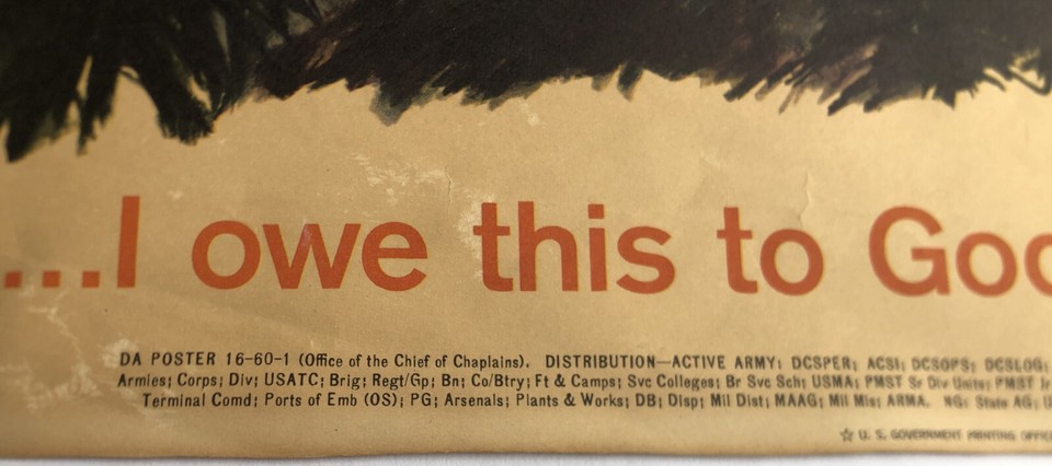 1958 U.S. Army morale poster: "I Am An American Fighting Man. ..." by J ...