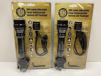 2 NEW Stone River Gear 500 Lumen Adjustable Rifle Mount Rechargeable ...