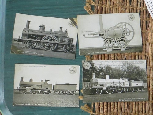 4 vintage Railway Steam Engines postcards | eBay