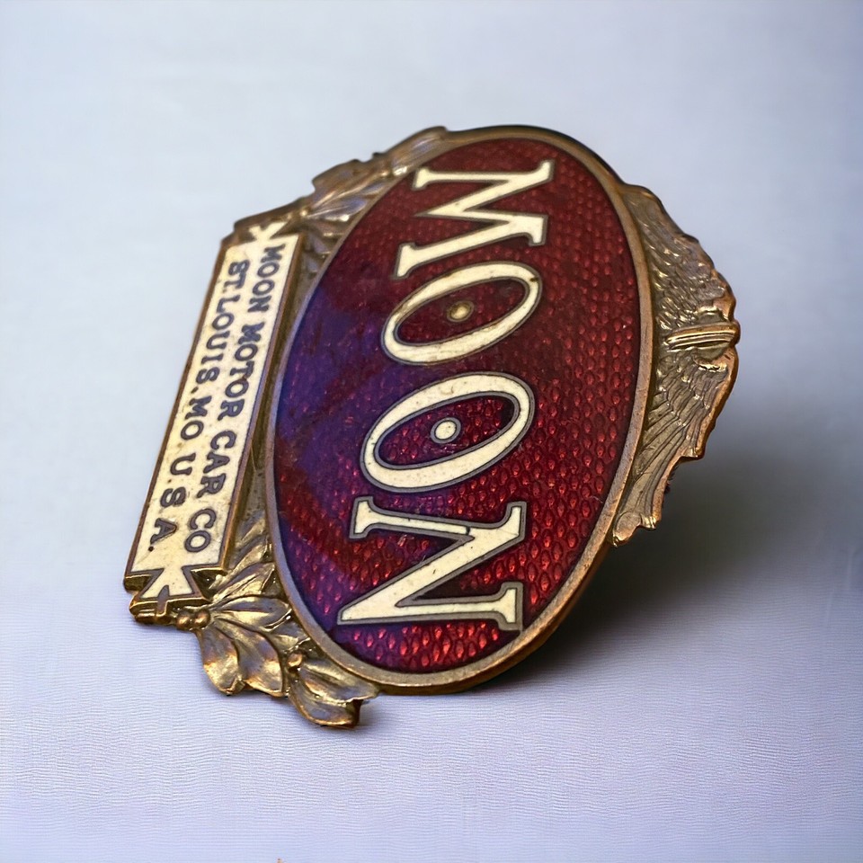Moon Grille Radiator Badge 1921 1922 1923 1924 Cloisonne Emblem Added ...