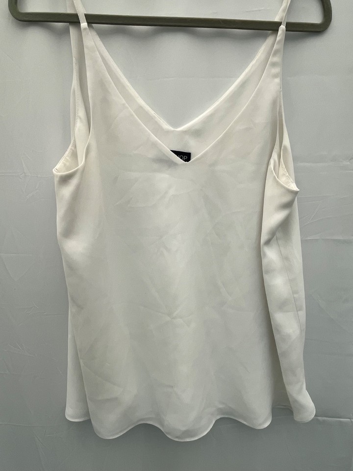 X3 Tops size 12 blue white primark matalan topshop polyester cotton ...