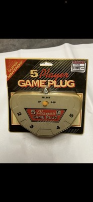Rare SEALED 5 Player Game Plug SNES Multitap Laing Marketing CIB ...