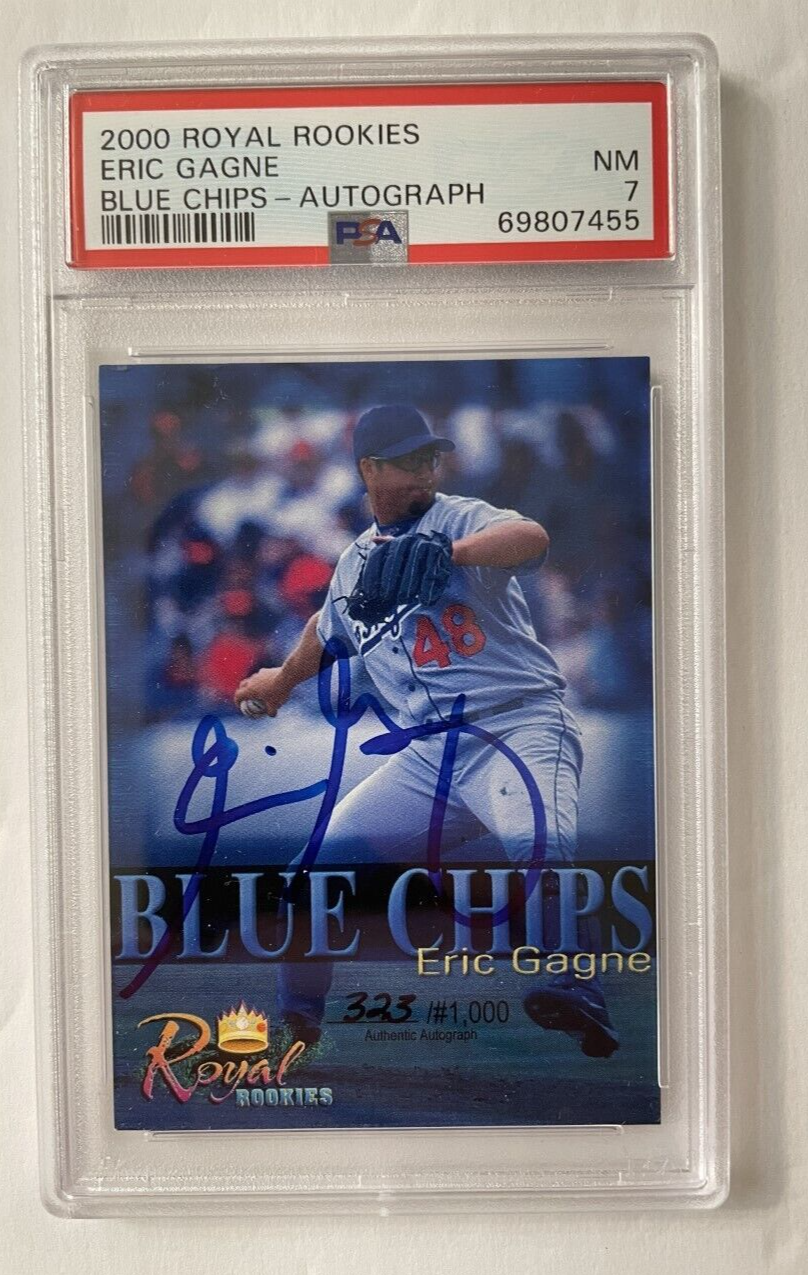 2000 Royal Rookies Eric Gagne Blue Chips Numbered to 1,000 Rookie ...
