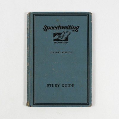 Speedwriting Shorthand Century Edition Study Guide 1951 HC Pre-Owned ...