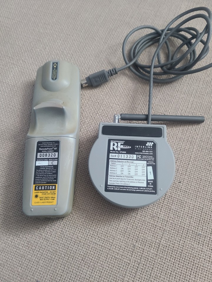 Interlink RemotePoint RF Wireless Pointing Device w/ Transmitter ...