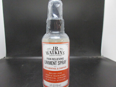 J.R. Watkins Pain Relieving Liniment Spray 4 Fluid Ounce Bottle (New ...