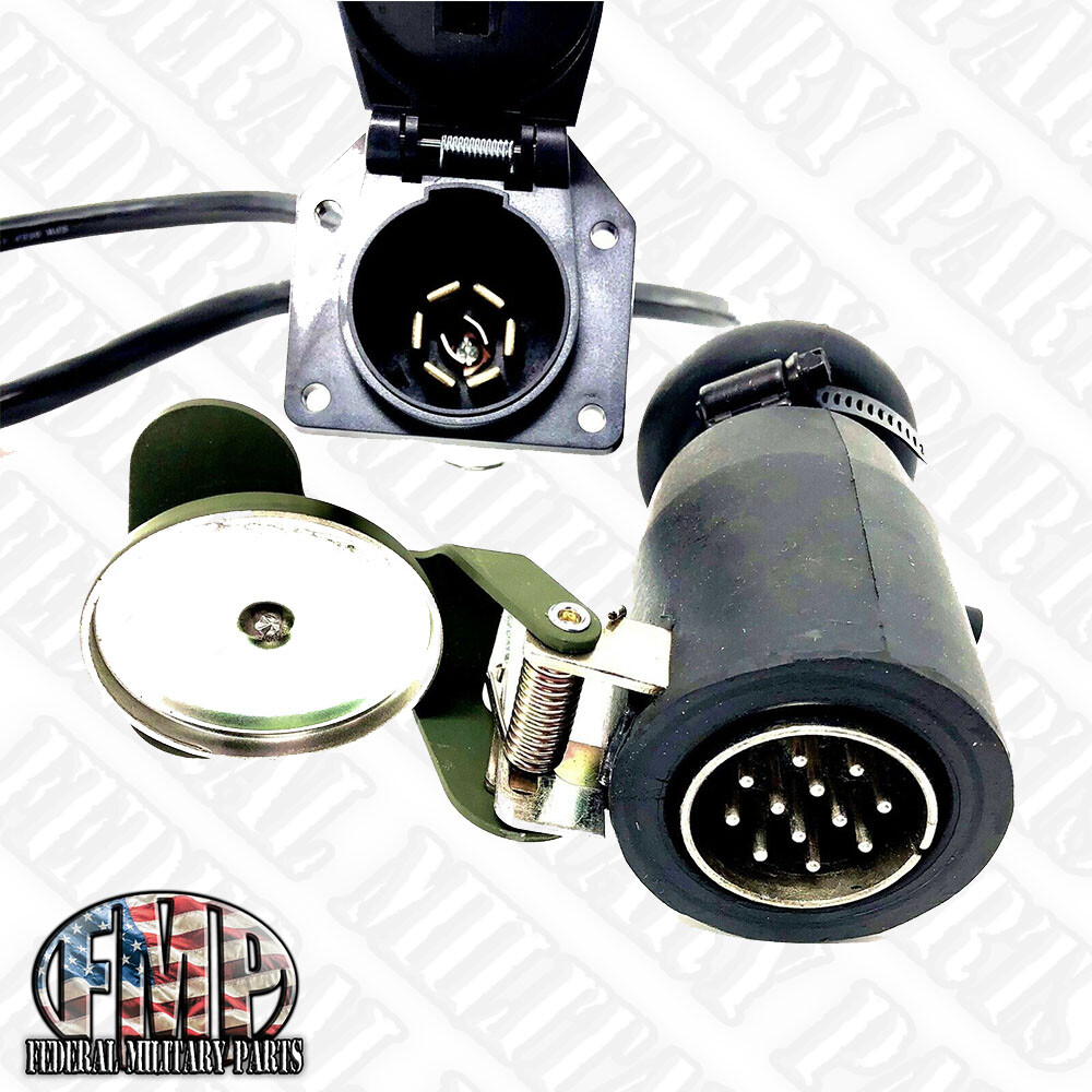 12 Pin To 7 Blade Military Adapter Power Cable A for HUMVEE To Civilian ...