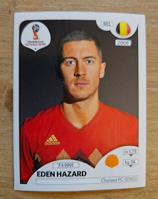 Panini WORLD CUP 2018 RUSSIA - EDEN HAZARD Sticker - BELGIUM - #527. | eBay