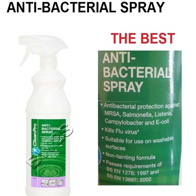 Clean Pro Anti-bacterial Spray 1 Litre X 1 Bottle Hotel Restaurants ...