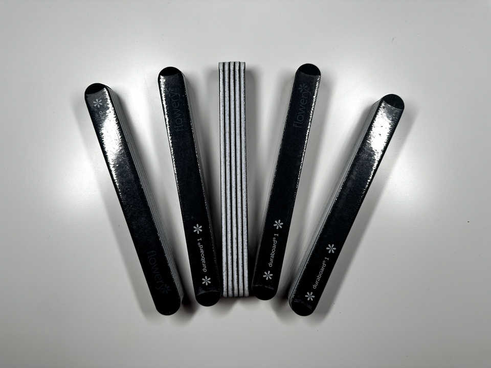 Flowery 25-Pack Double-Sided Nail Files - 100/180 Grit Emery Boards ...