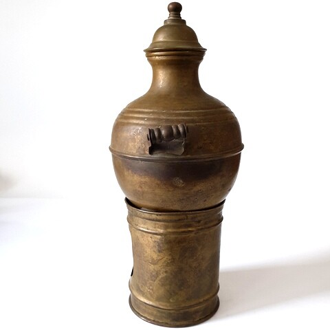 Antique Handmade Egyptian Brass Beans Cooking Pot Cookware Damasa 10.3 ...