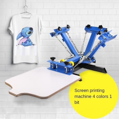 Screen Printing Machine Flatbed 4 Colours 1 Position Screen Printing ...