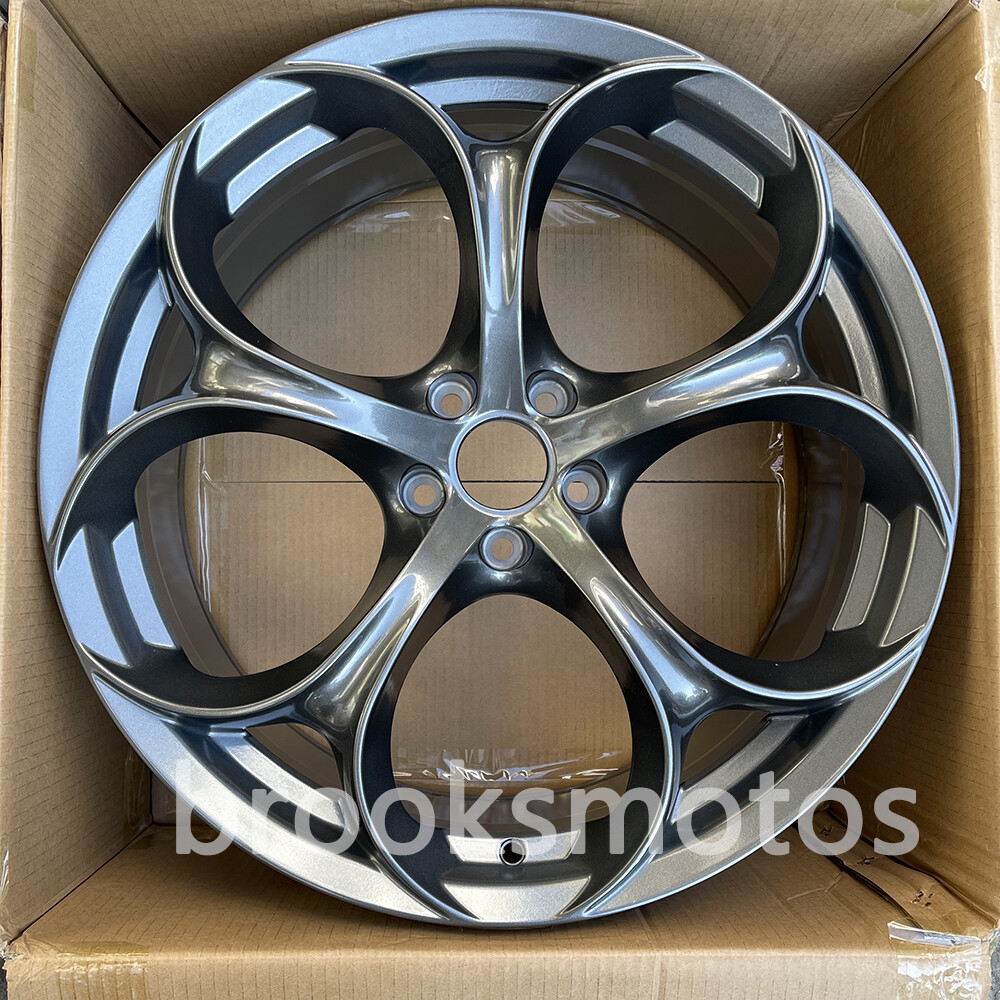 FOR ALFA ROMEO GIULIA 19" DRAK GRAY STAGGERED WHEELS RIMS 19X8 19X9 SET ...