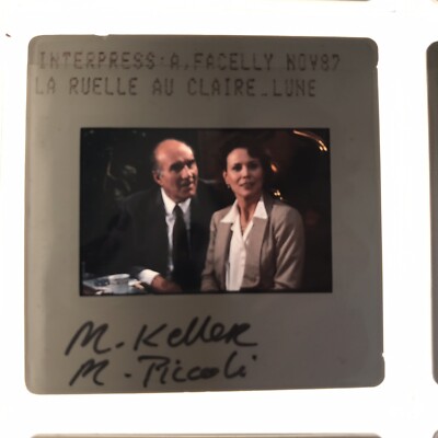 MARTHE KELLER et MICHEL PICCOLI - DIAPOSITIVE DE PRESSE | eBay