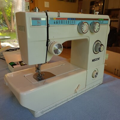 Necchi 535 FA Heavy Duty Portable Sewing Machine for Leather & Thick ...
