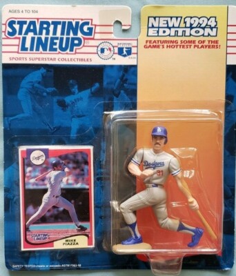 MIKE PIAZZA LA DODGERS 1994 KENNER SLU 1ST PIECE Figure and Card ...