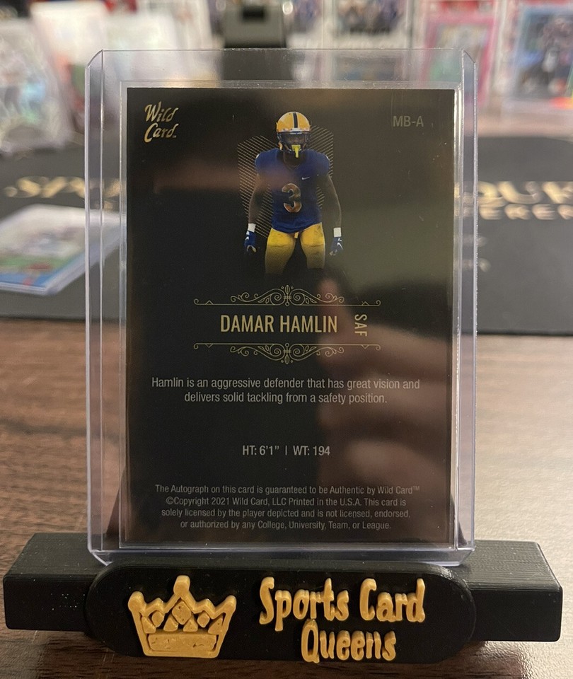 DAMAR HAMLIN WILD CARD PREMIER MATTE AUTOGRAPH AUTO RC | eBay